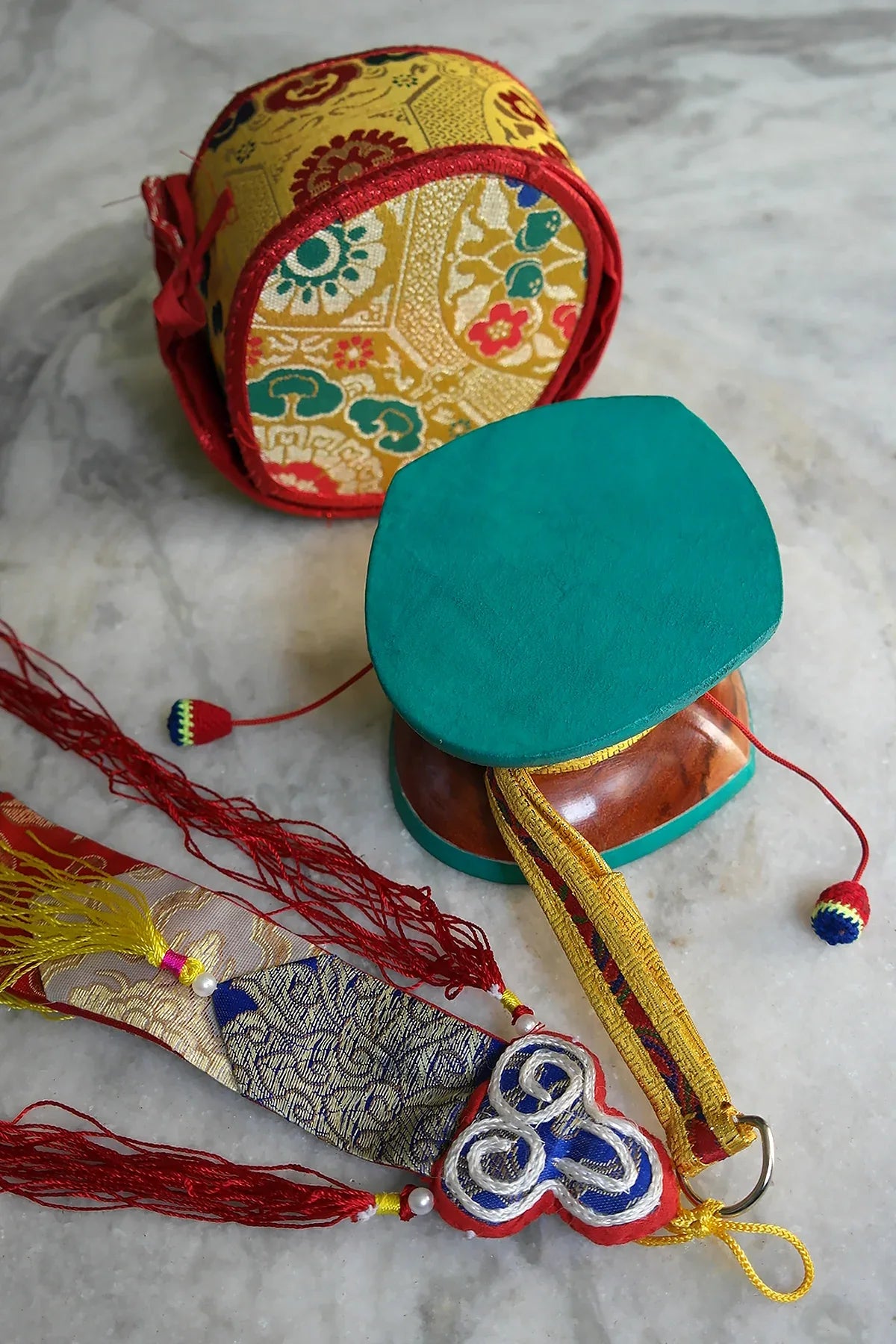 Exclusive Tibetan Buddhist Ritual Chod Drum Damaru from Boudhanath | V ...