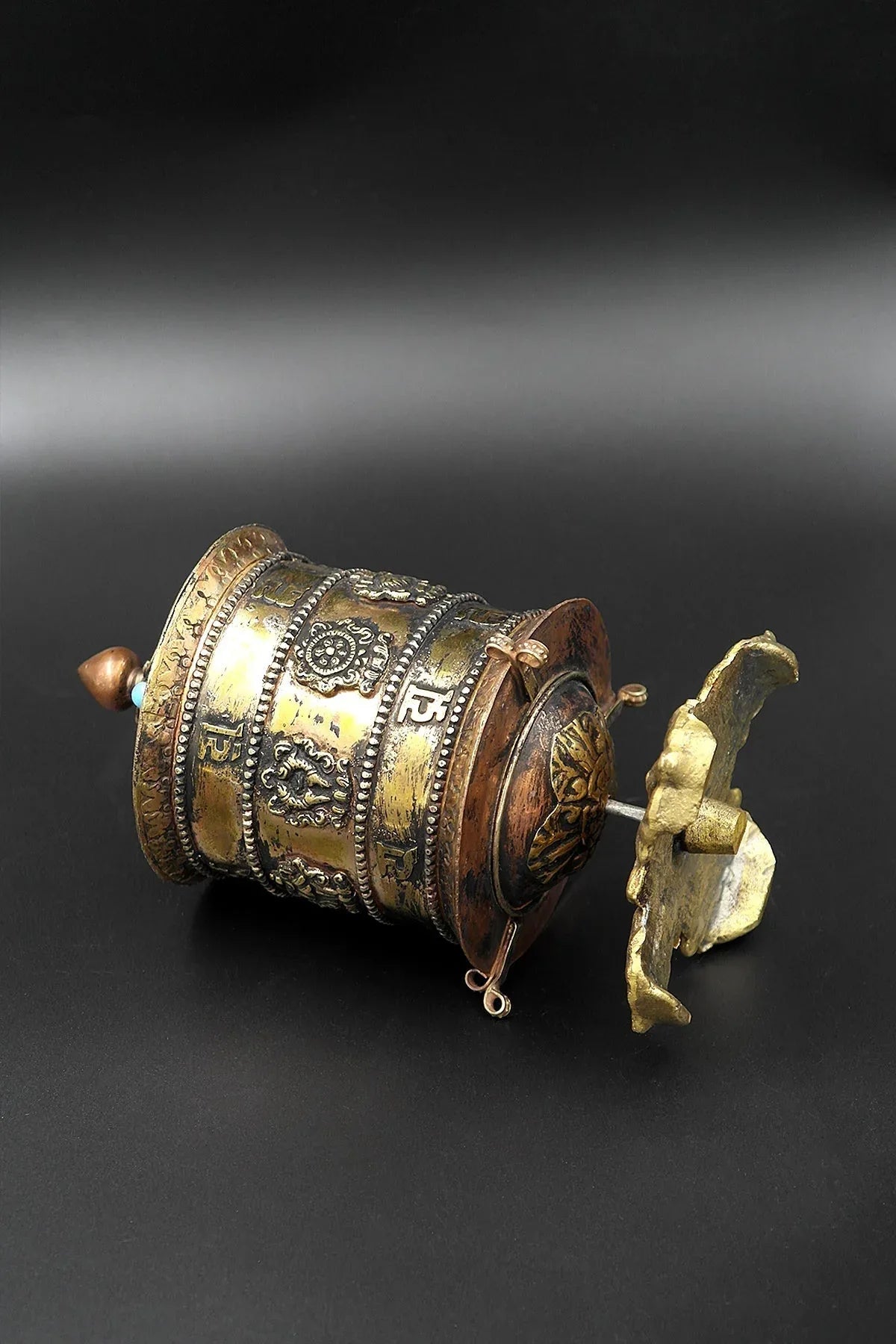 Om Mane peme hum table top Tibetan Prayer Wheel – Vajracrafts