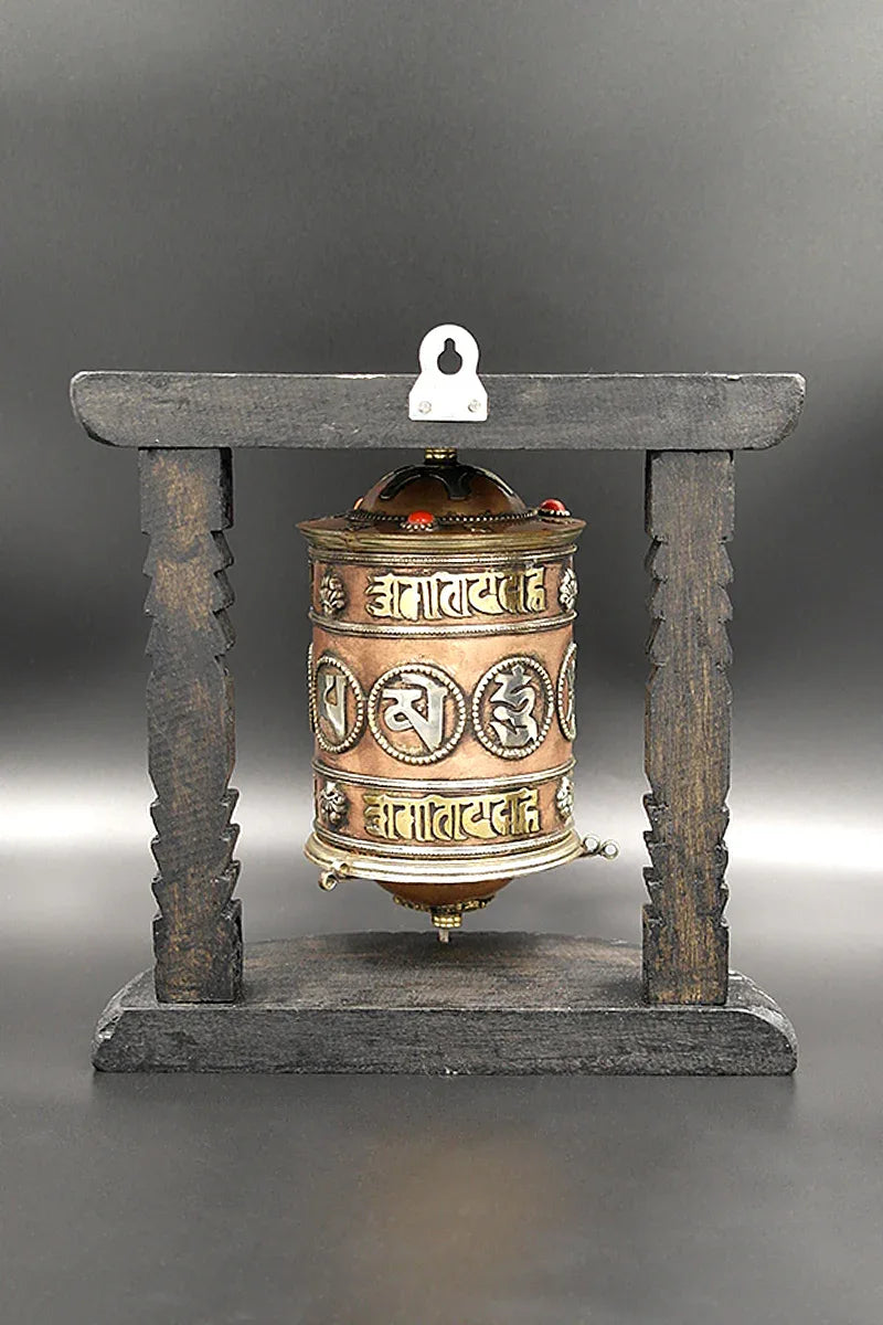 Tibetan Om Mane peme hum Prayer Wheel | Vajracrafts