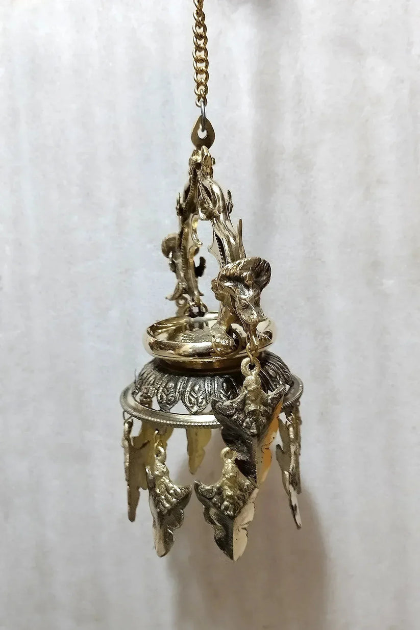 Hanging Oil Lamp From Nepal, Dalucha | Vajracrafts