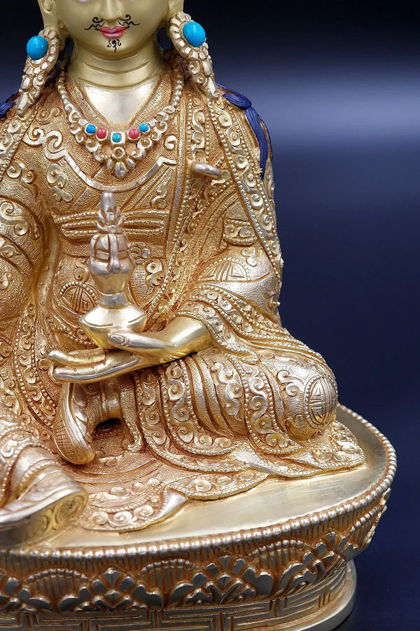 Tibetan Guru Padmasambhava Statue form Boudha, 8" | Vajracrafts