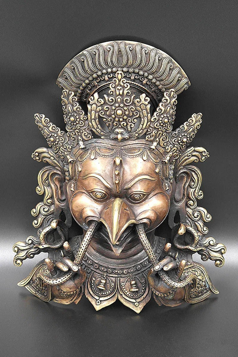 Garuda Face wall hanging, home décor Sculptures | Vajracrafts