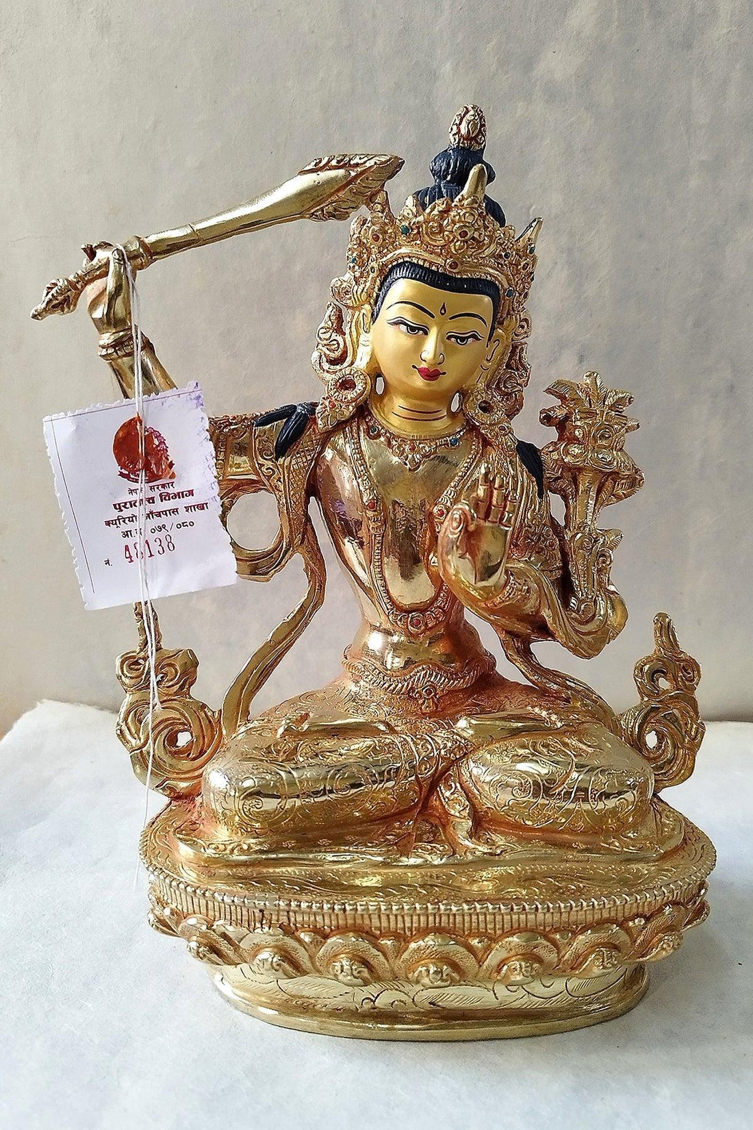 Manjushree statue: A Stunning Statue of Enlightenment | Vajracrafts